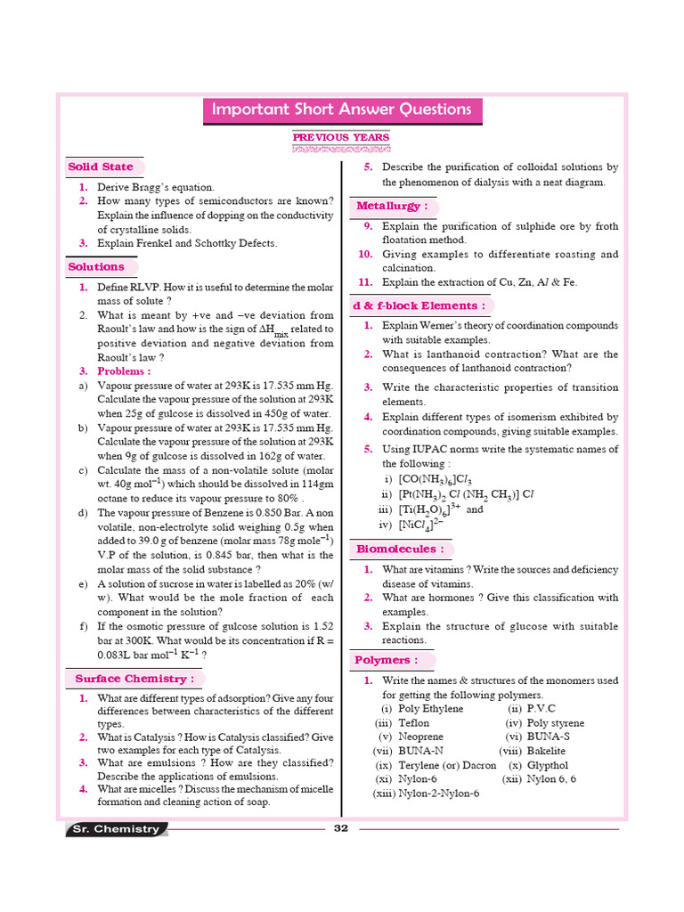 Chemistry Ipe Saqs | PDF | Mole (Unit) | Physical Sciences