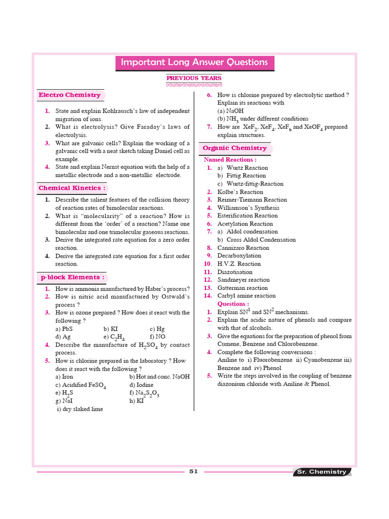 chemistry ipe laqs | PDF | Chemical Reactions | Chemical Compounds