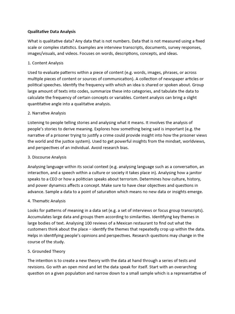 Qualitative Data Analysis | PDF | Qualitative Research | Data