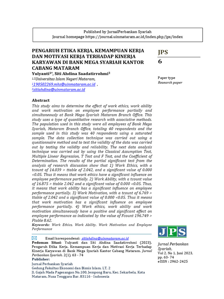 6 Publish Yulyanti 63-74 | PDF | Methodology | Science