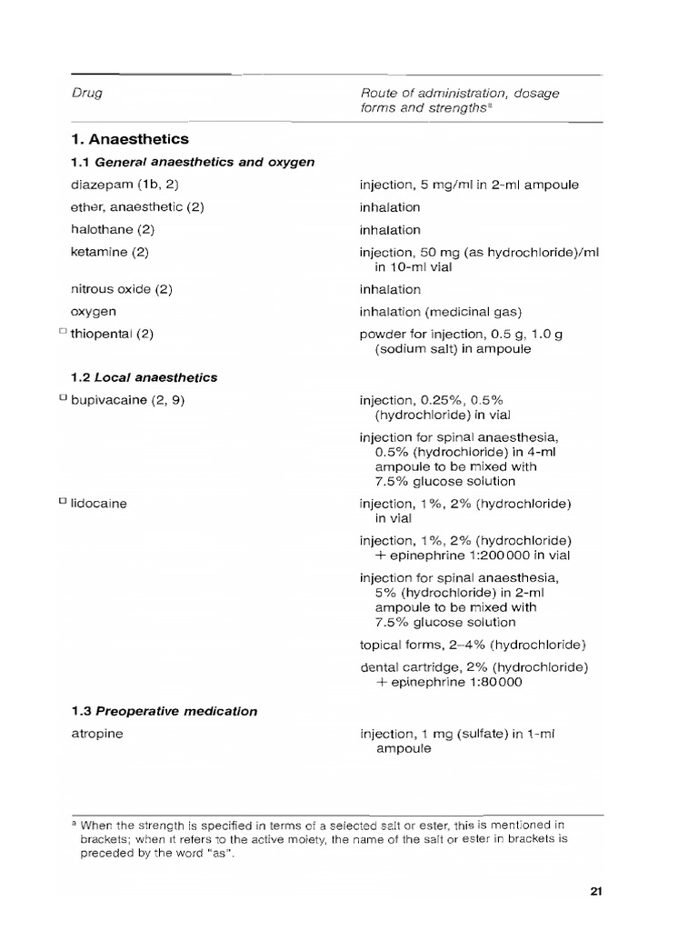 List of Important Drugs With Dosage | PDF | Magnesium | Topical Medication