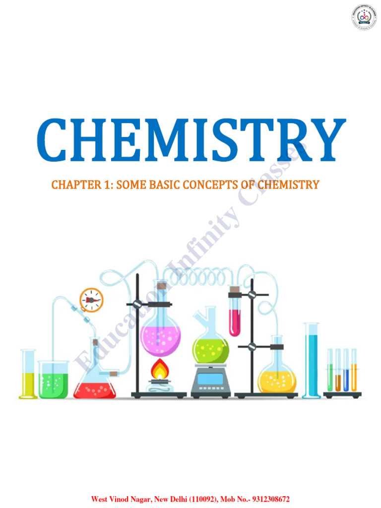 Chapter 1 Some Basic Concepts Of Chemistry Pdf Mole Unit Molecules