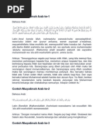 Contoh Mukadimah Bahasa Arab dan Artinya | PDF
