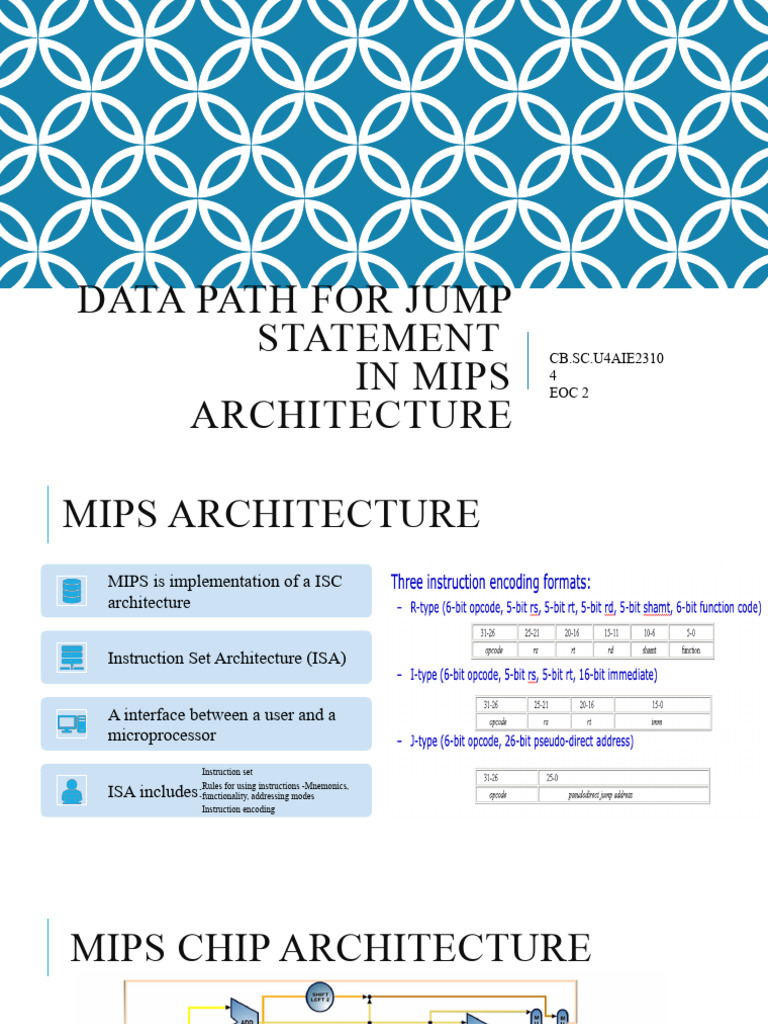 Jump Datapath Aie23104 | PDF | Digital Electronics | Computer Engineering