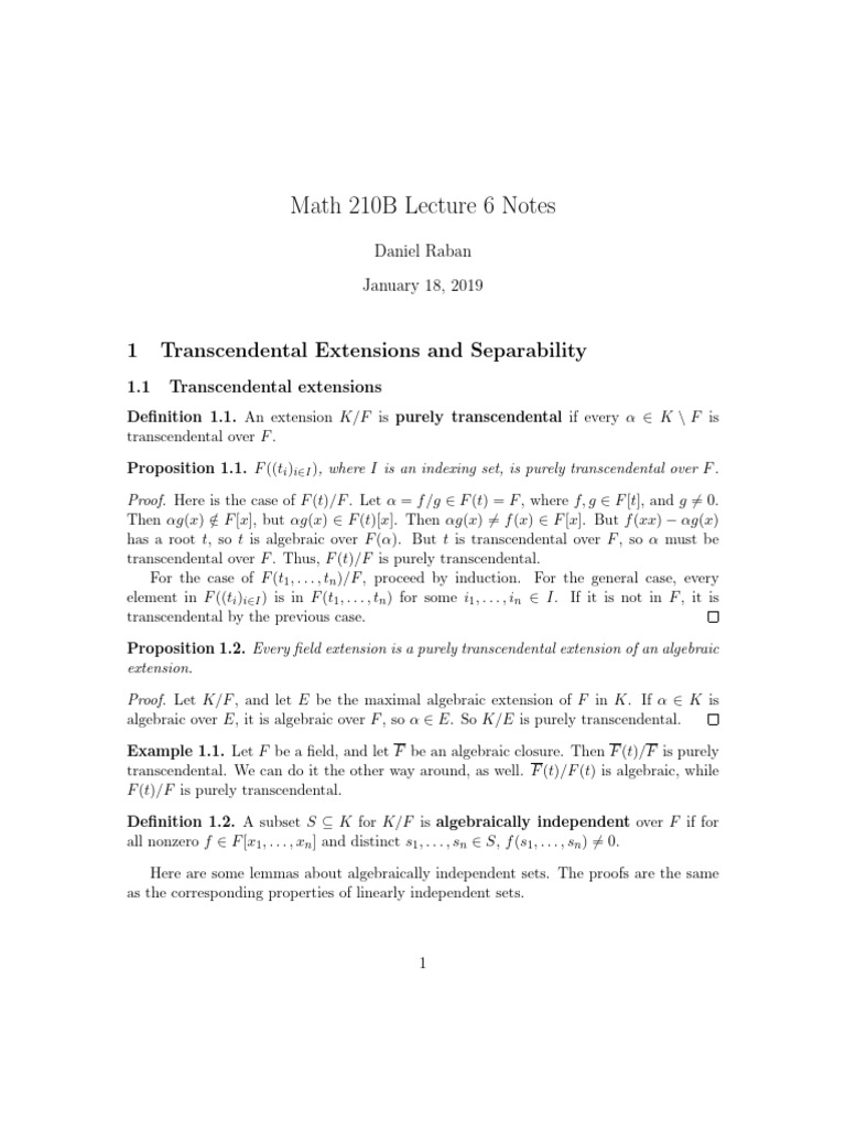 Lec 6 | PDF | Basis (Linear Algebra) | Algebra