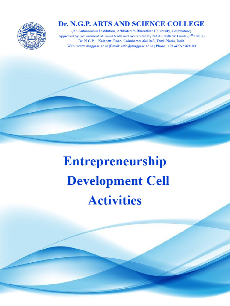 Entrepreneurship Development Cell Activities: Dr. N.G.P. Arts and ...