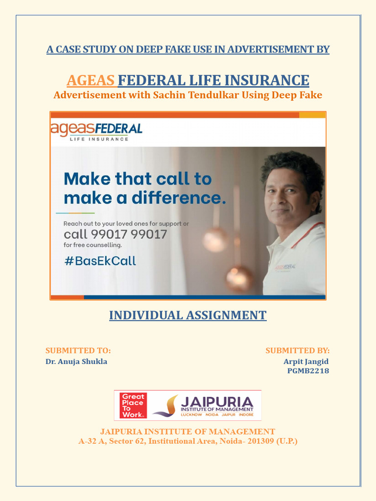 Deep Fake Advertisement | PDF | Advertising | Brand