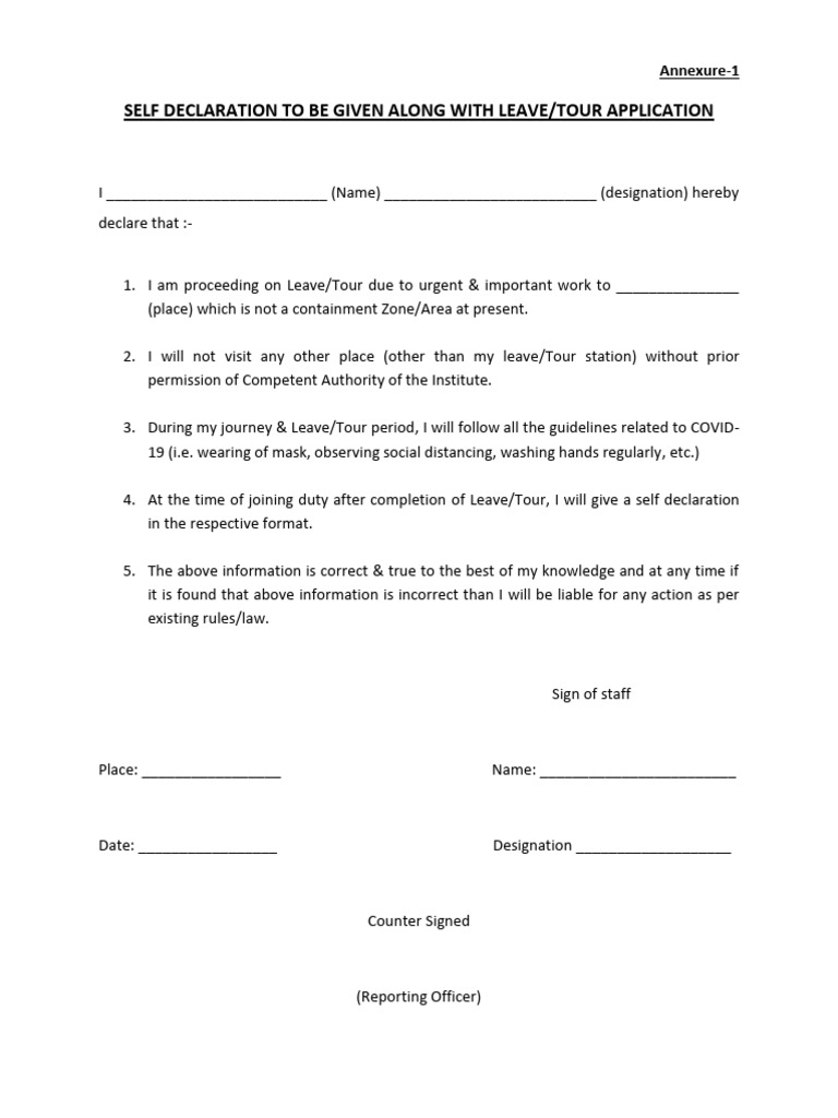 Self_Declaration_form_for_leave_and_tour | PDF