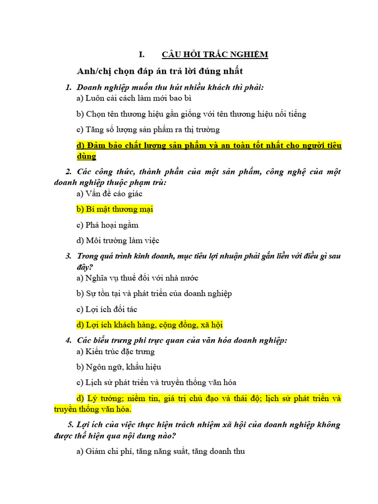 CÂU HỎI TRẮC NGHIỆM ddkd | PDF