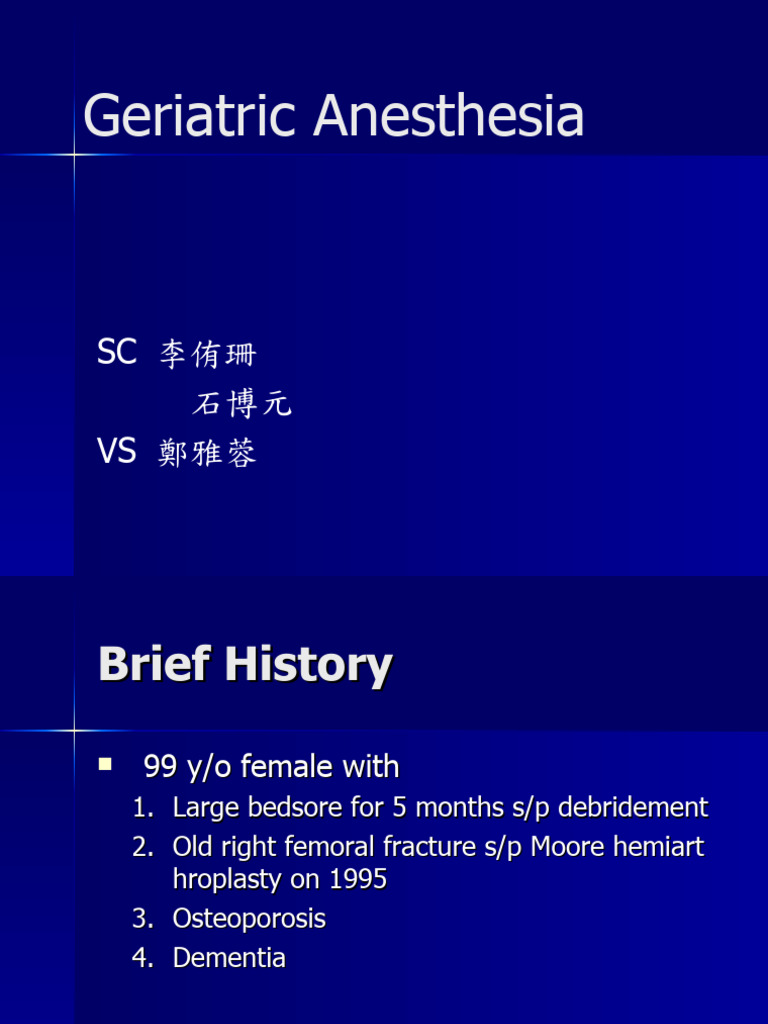 Vdocuments - MX Geriatric Anesthesia 56c68a0e6d674 | PDF | Pharmacology ...
