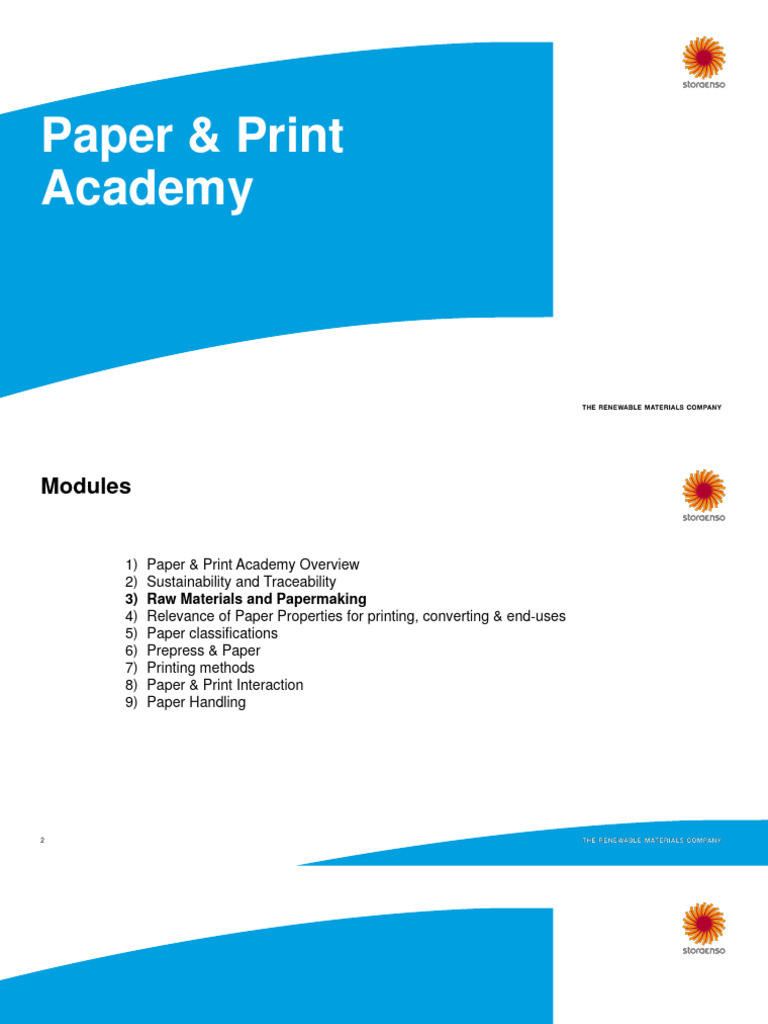 03 Raw Materials _ Paper Making 2018 | PDF | Paper | Pulp (Paper)