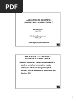 ACI 318-08, Appendix D | PDF | Concrete | Screw
