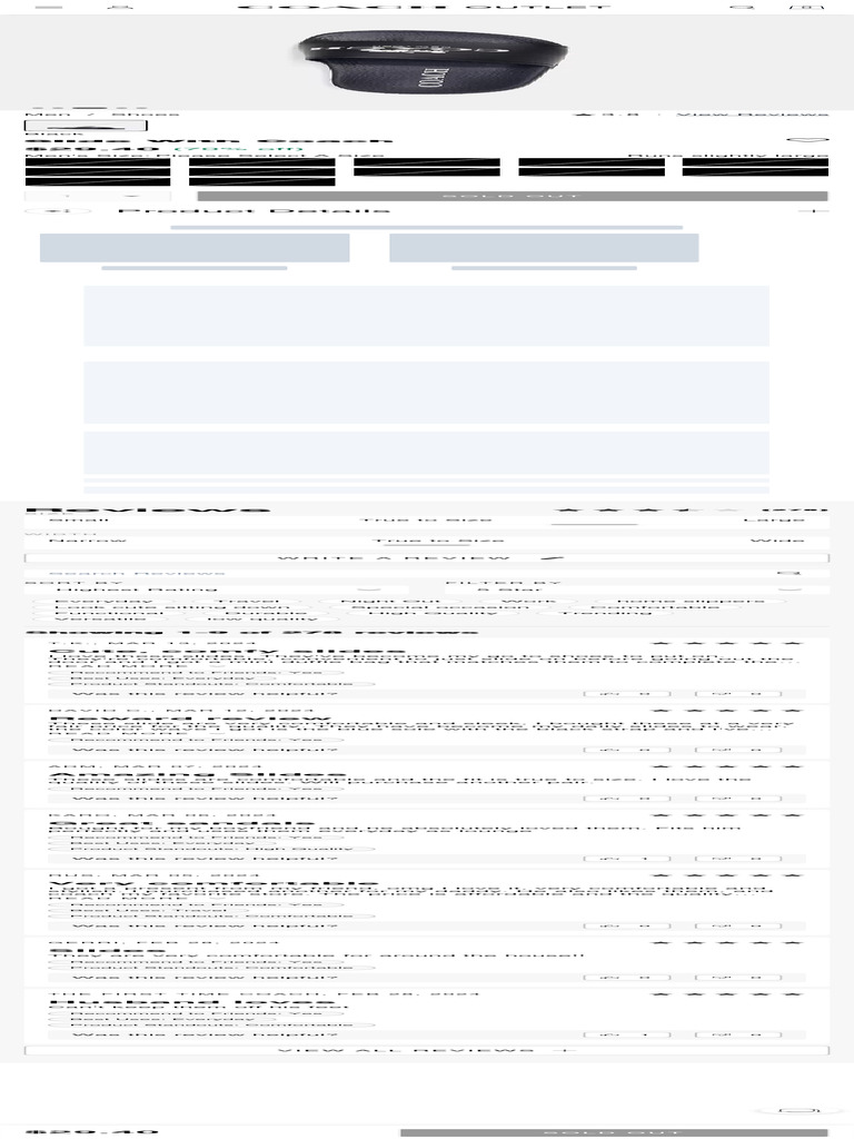 Coach Slide With Coach Pdf Softlines Retail Footwear