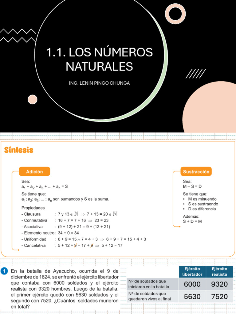 11 Los Números Naturales - Primer Año | PDF