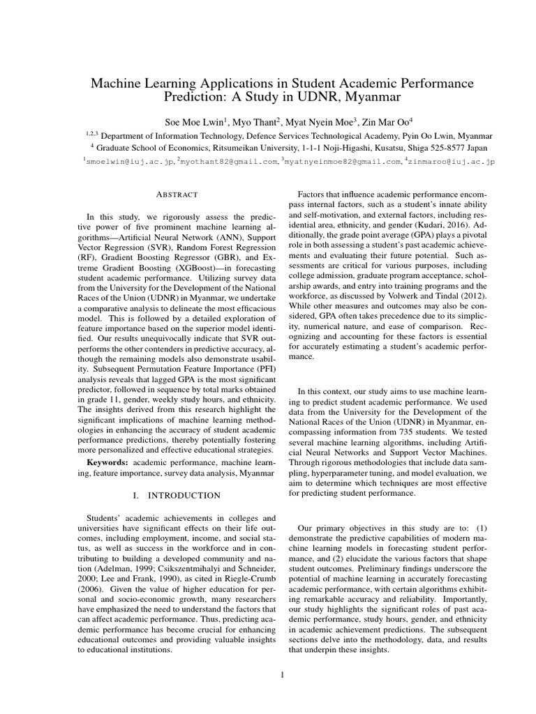 GPA Prediction | PDF | Cross Validation (Statistics) | Machine Learning