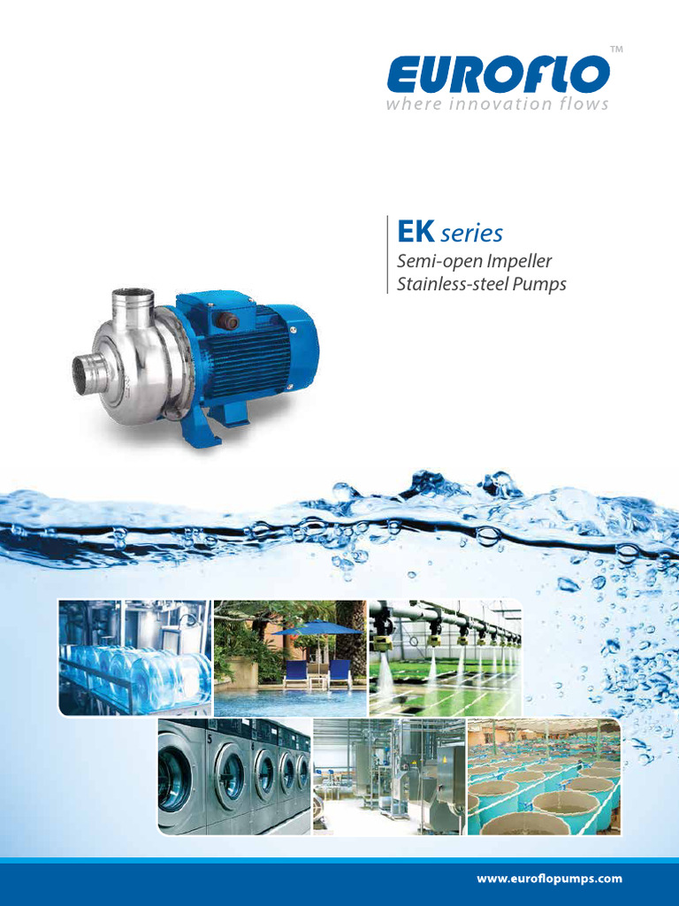 EK Series Catalogue v1 S | PDF | Pump | Stainless Steel