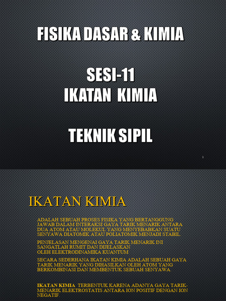 Perbedaan Ikatan NaCl dan Cl2 | PDF
