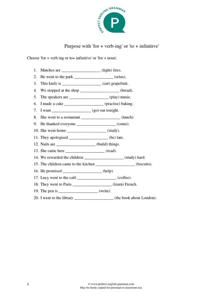 Purpose Exercise | PDF