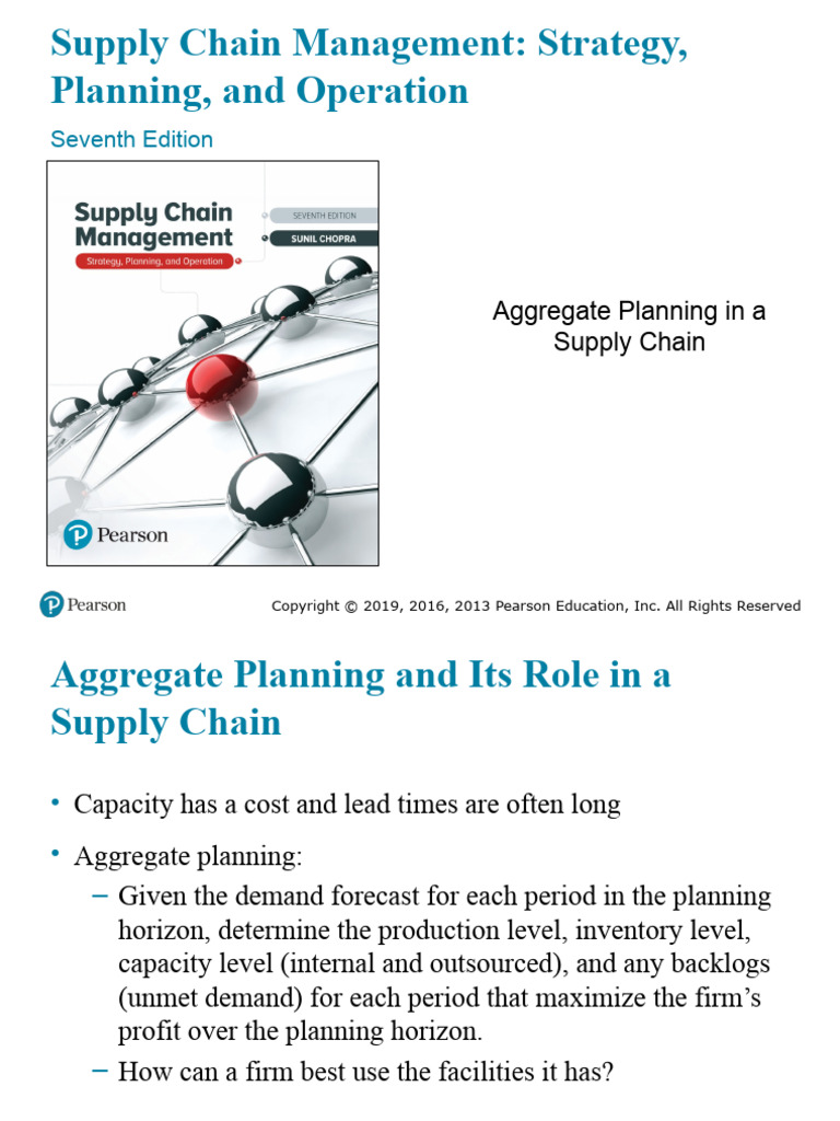 Aggregate Planning in A Supply Chain | PDF | Supply Chain | Inventory