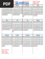 Kalender Mingguan Epid 2025 | PDF