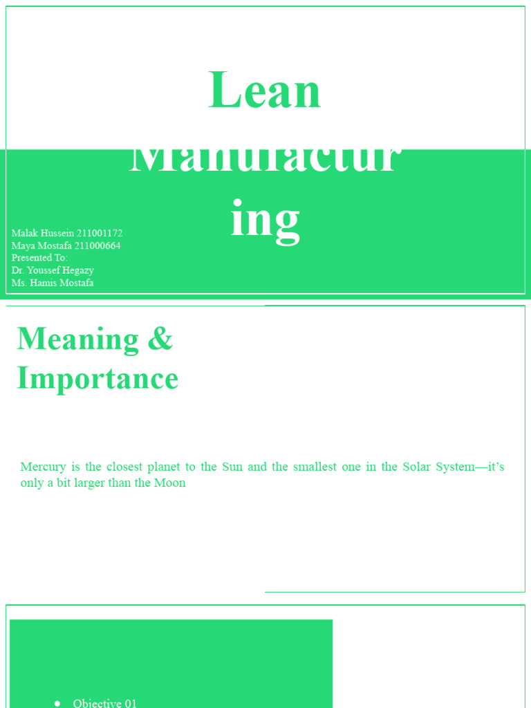 Lean Manufacturing | PDF | Lean Manufacturing | Production And Manufacturing