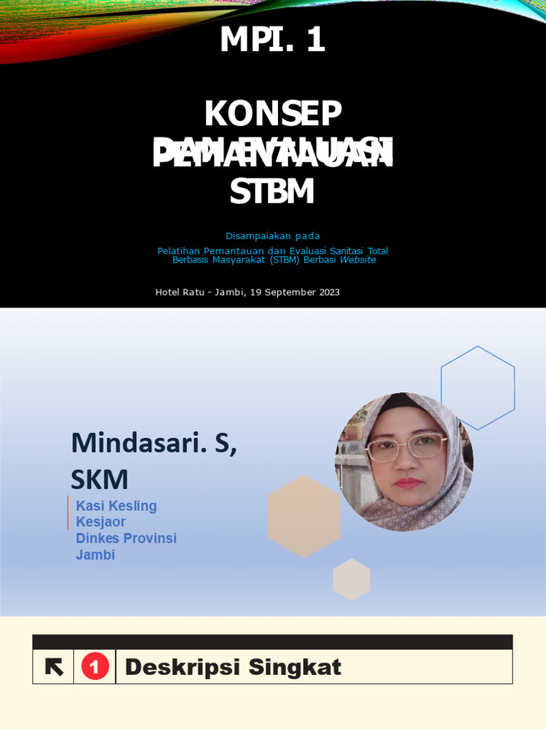 (Materi) Mindasari, SKM - Konsep Pemantauan Dan Evaluasi STBM | PDF | Teknologi & Rekayasa