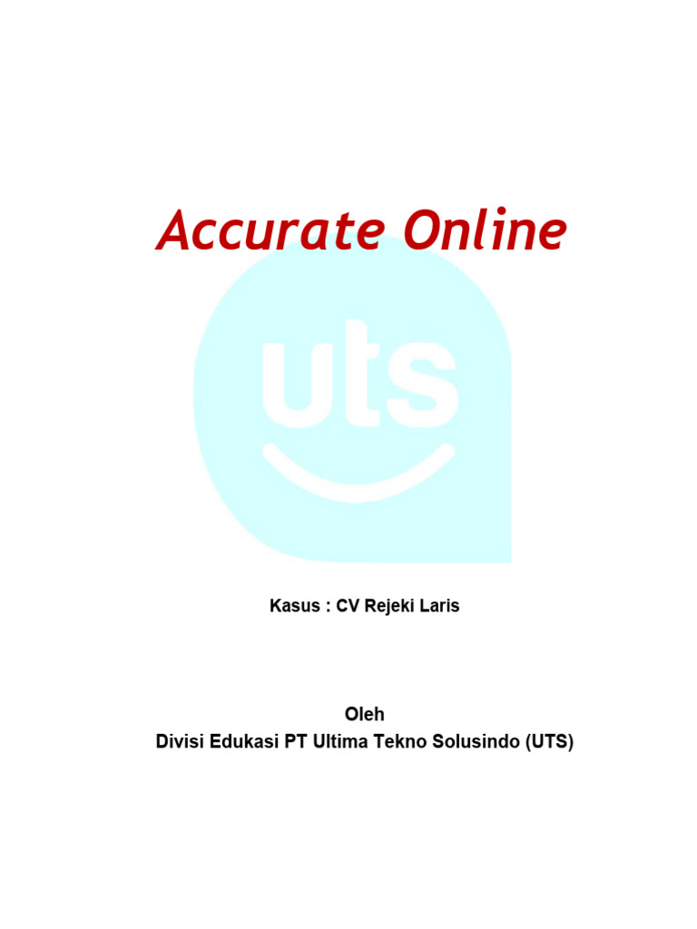 Soal Accurate CV Rejeki Laris | PDF
