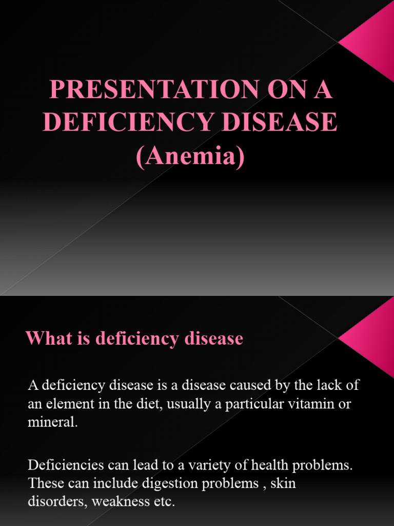 Deficiency Disease-Anemia | PDF