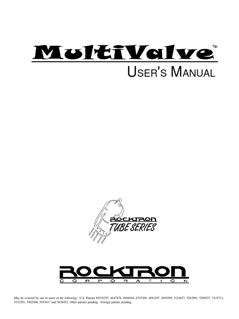 Multivalve | PDF | Equalization (Audio) | Sound Production
