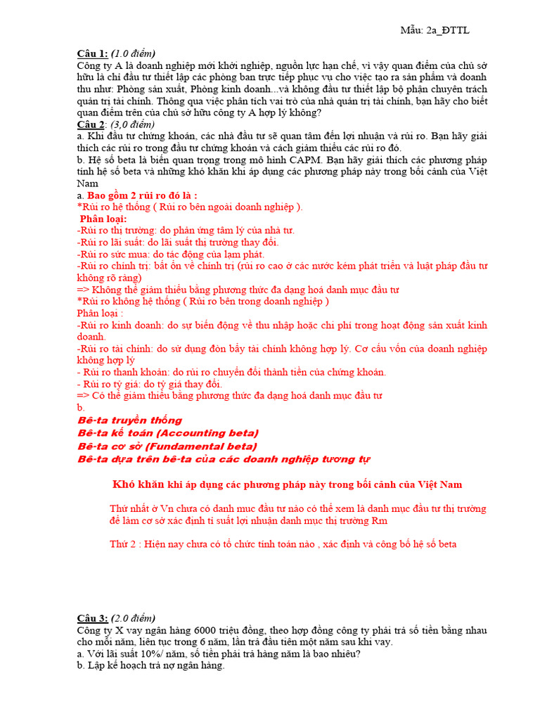 Ôn Thi TCDN GK | PDF