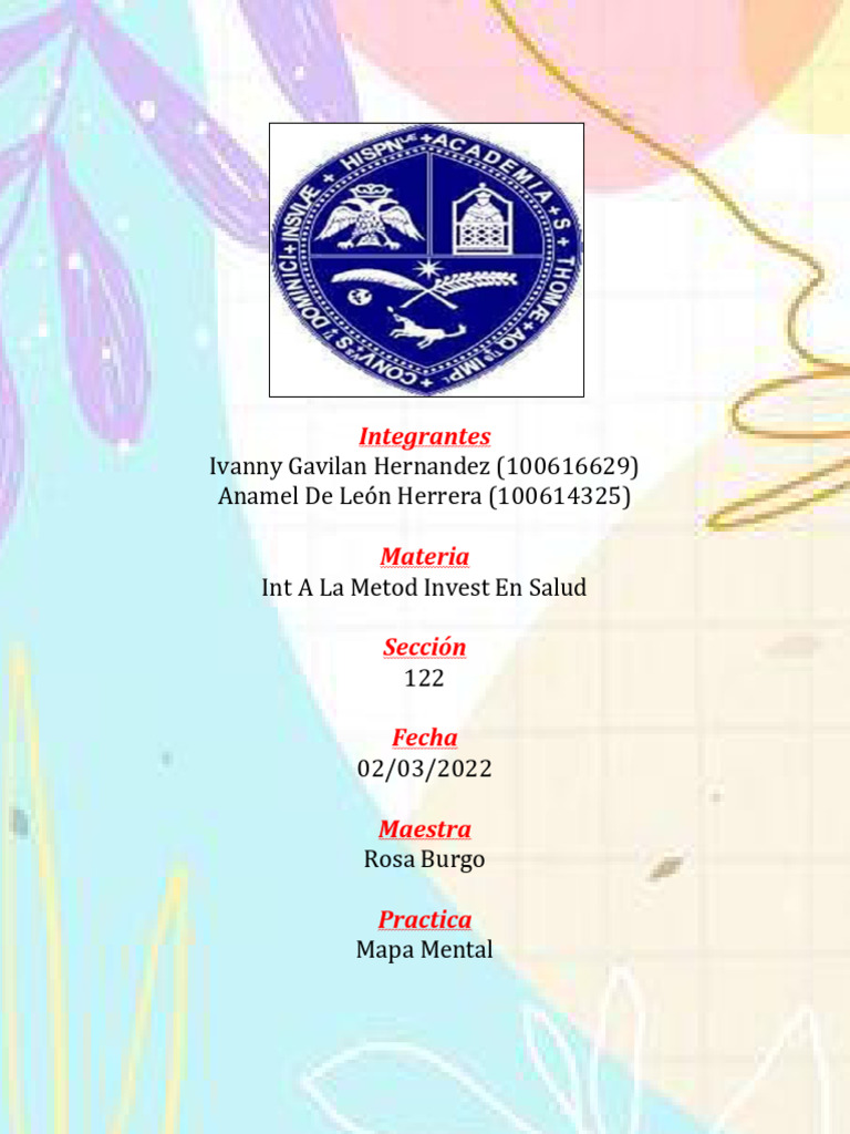 Mapa Mental Grupal | PDF | Mente | Psicología cognitiva