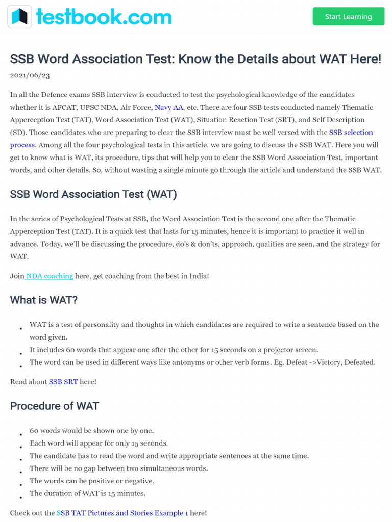 SSB Wat | PDF