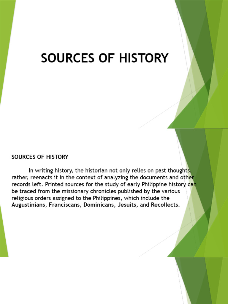 History Sources | PDF | Primary Sources | Libraries