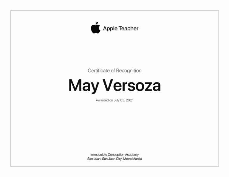 Apple Teacher Badge | PDF