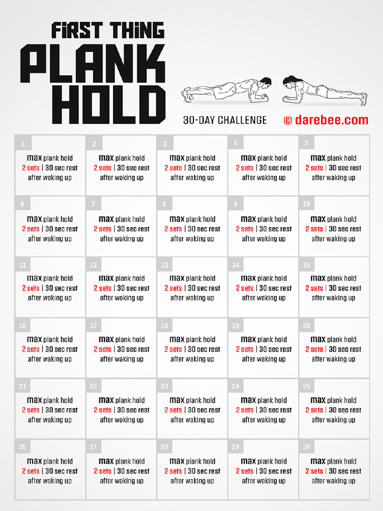 First Thing Plank Hold Challenge | PDF