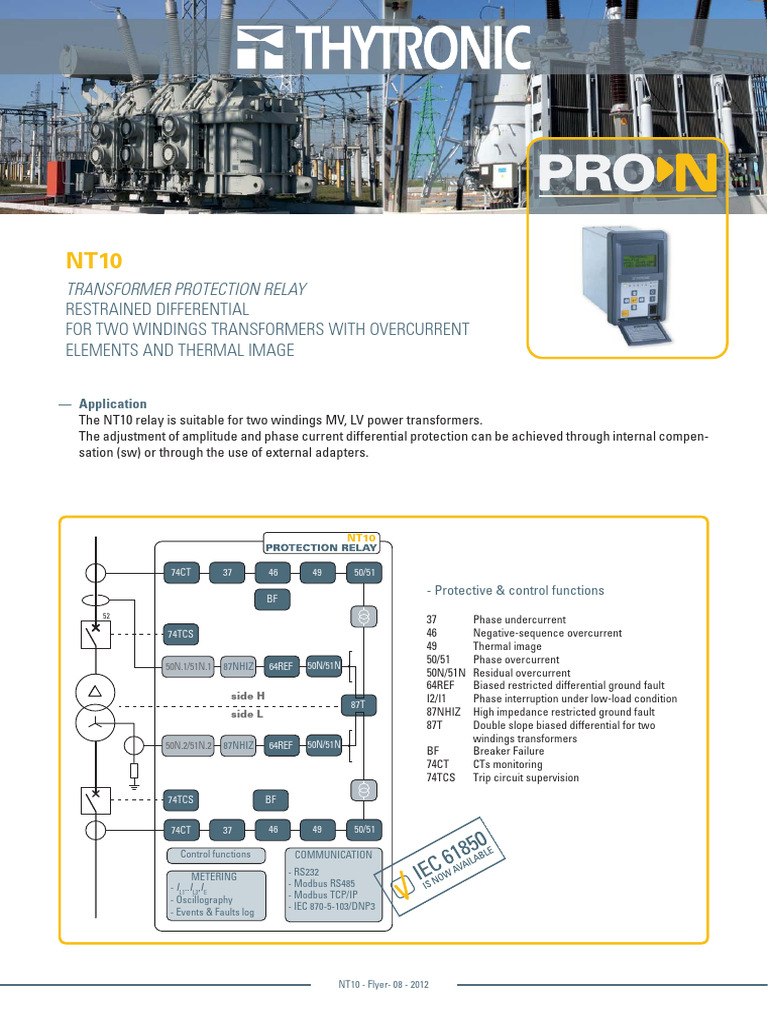 NT10 Brochure | PDF | Relay | Switch