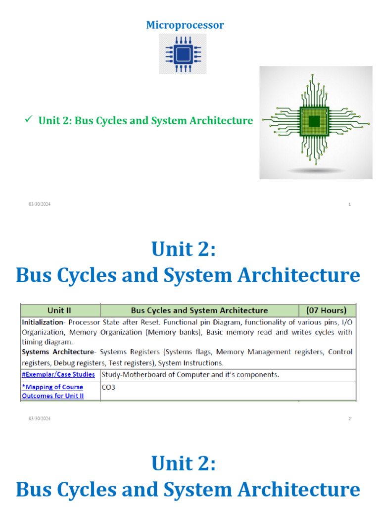 Unit 2 | PDF | Input/Output | Integrated Circuit