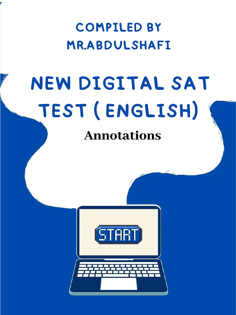 PDF Sat Digital Practice Test 6 Module 1 Annotation - Compress | PDF