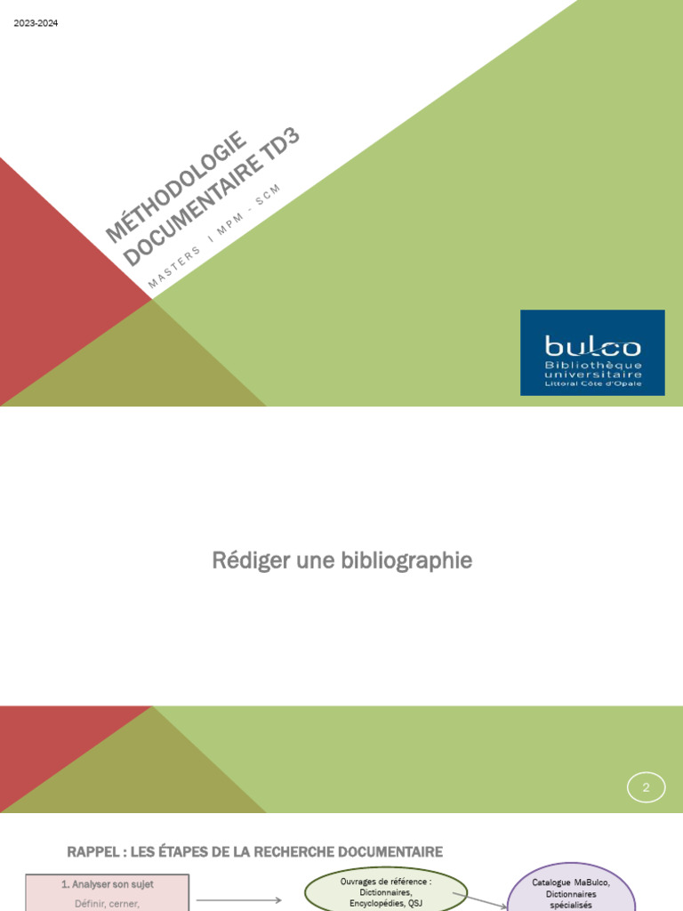 TD3 MPM-SCM 2023-2024-2 | PDF | Bibliographie | Document