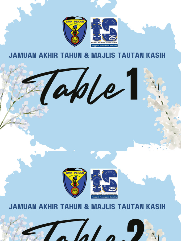 Label Meja Kimstone | PDF