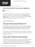 Activar Windows 10 Sin Licencia Desde CMD Por Servicio Técnico en PC - Cafecito | PDF