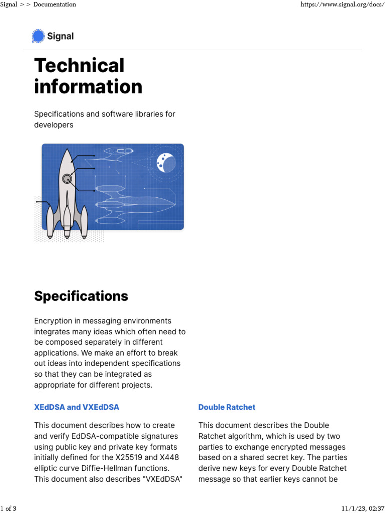 Signal __ Documentation | PDF | Key (Cryptography) | Cryptography