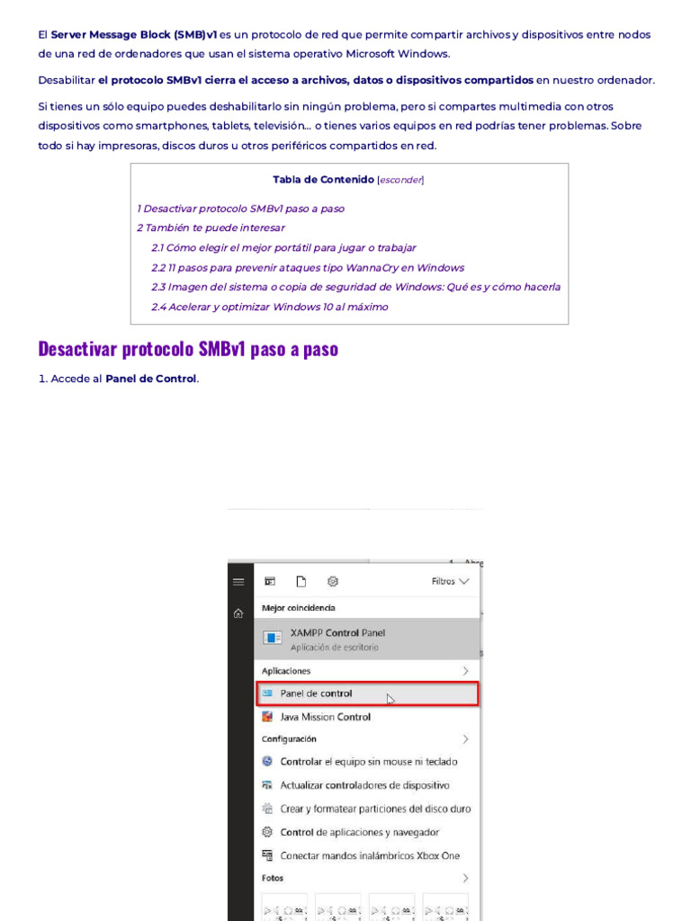 Protégete de Ransomware Desactivando El Protocolo SMB en Windows | PDF