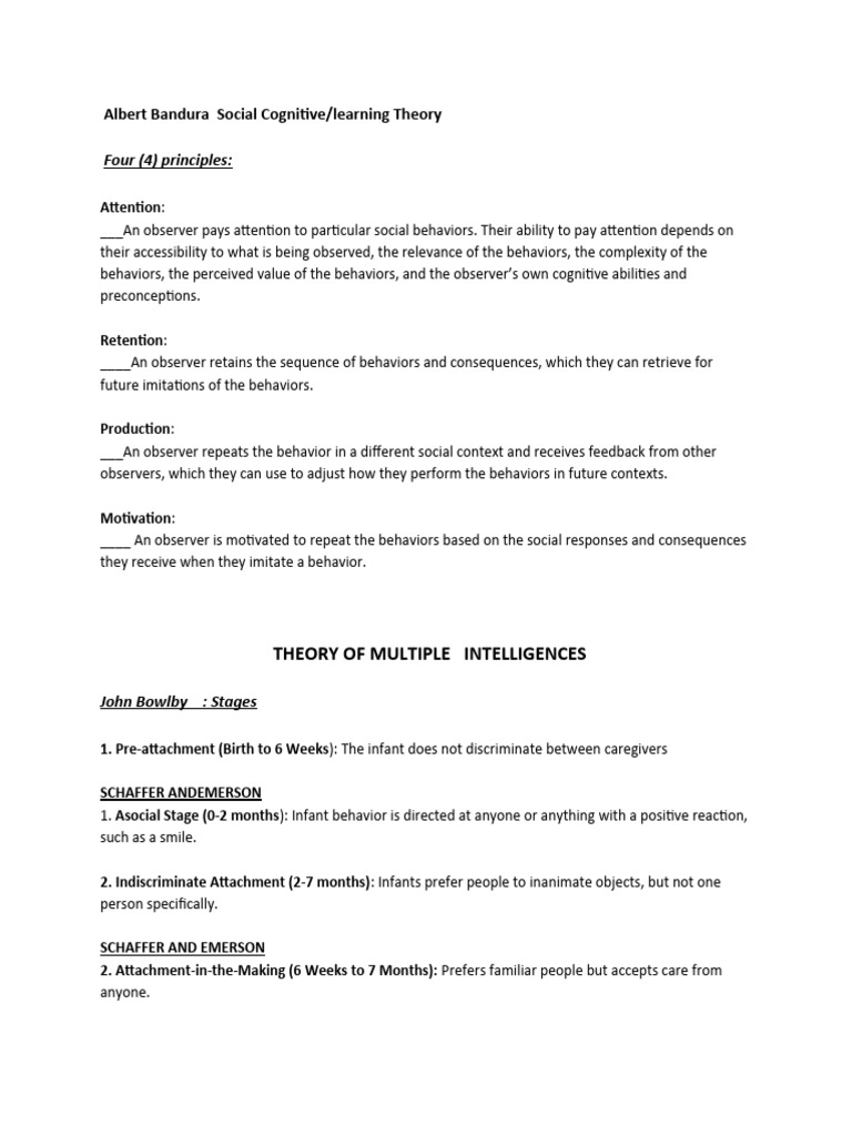 DEV PSYCHOLOGY SUMMARY Print5 | PDF | Id | Reinforcement