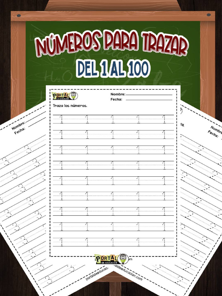 Trazo de Numeros Del 1 Al 100 20240317220228 Strong Compression | PDF