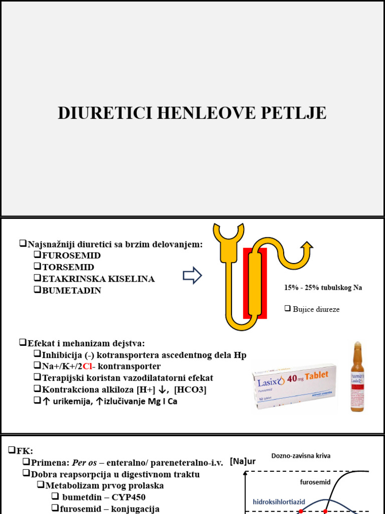 Diuretici Henleove Petlje | PDF