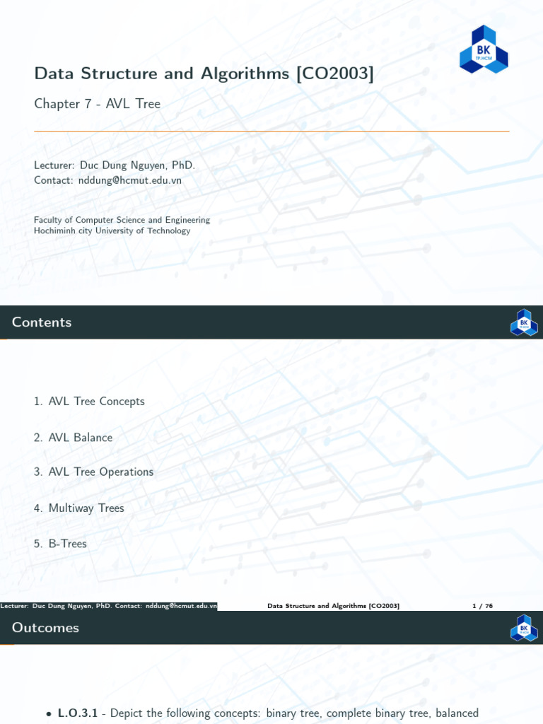 Ch07 AVL | PDF | Algorithms | Computer Programming