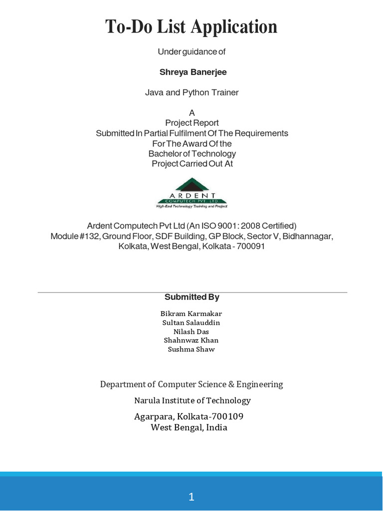 To-Do List | PDF | Software Development Process | Use Case