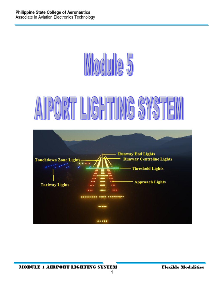 AVT 2217 Module 5 Aiport Lighting System | PDF | Runway | Airport