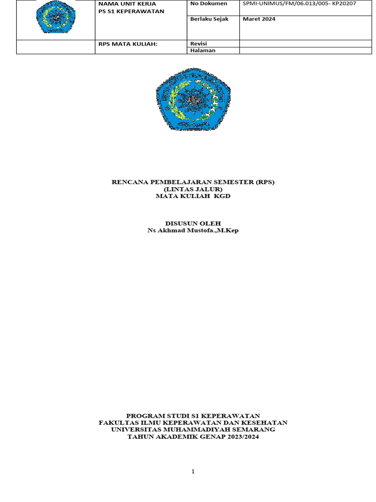 RPS KGD LJ Genap 2023-2024-1 | PDF